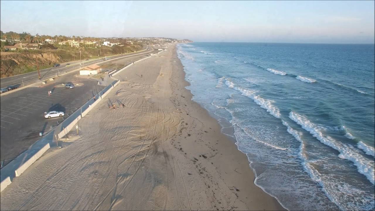 Drone Flight Over Zuma Beach - YouTube