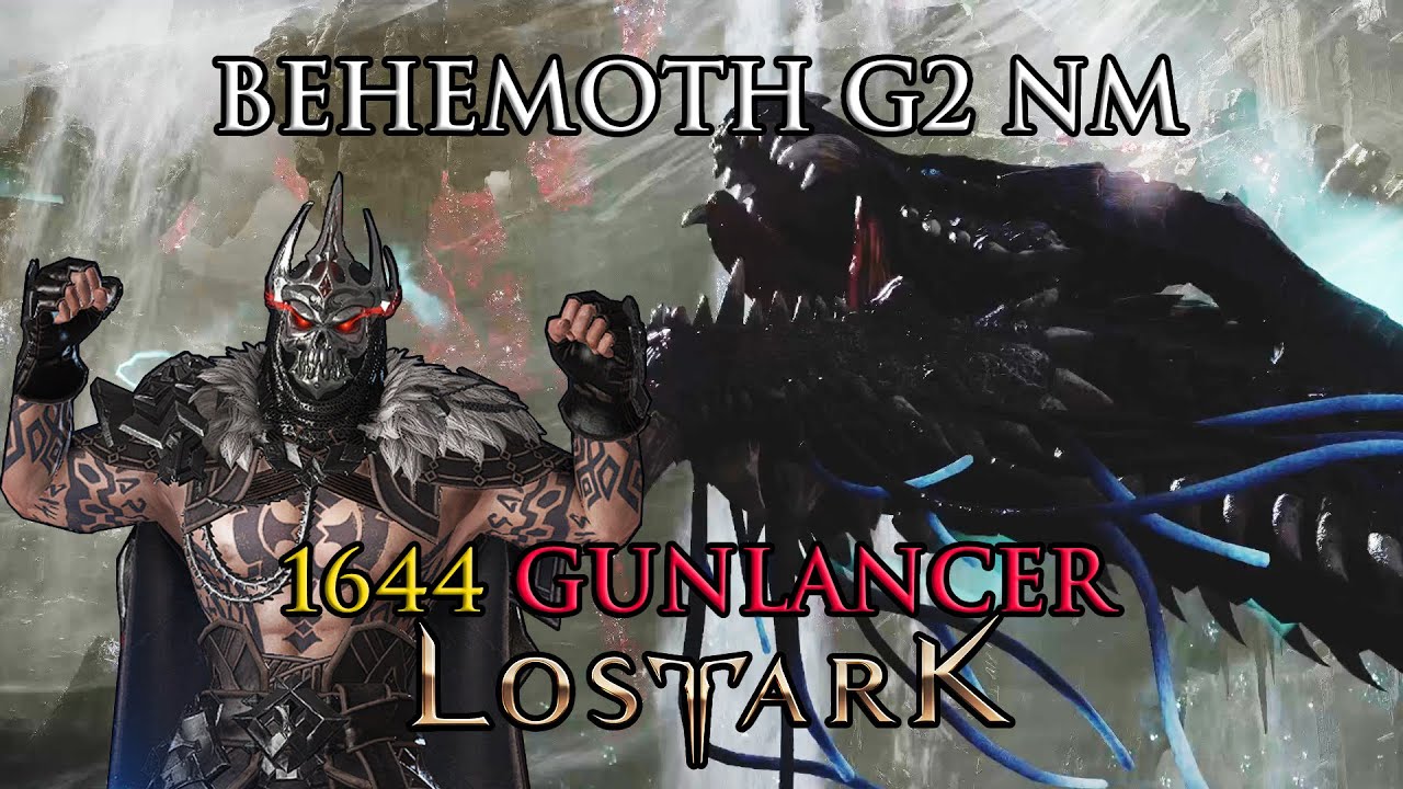 Lost Ark - Behemoth Gate 2 - Red Gunlancer 1644 - YouTube