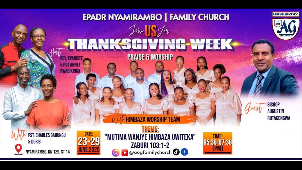 THANKSGIVING WEEK (DAY 1) 23rd.June.2025 - YouTube