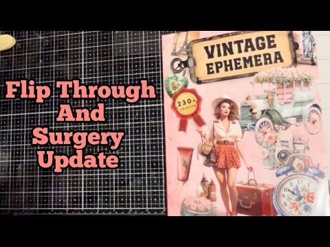 Vintage Ephemera Flip Through and Surgery Update - YouTube