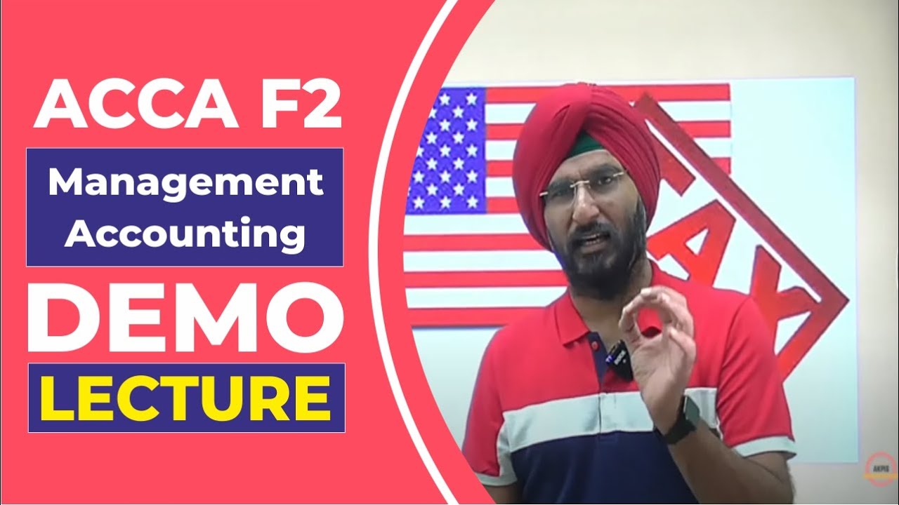 Acca F2 Management Accounting Lecture Online | AKPIS CPA CMA IFRS ACCA ...