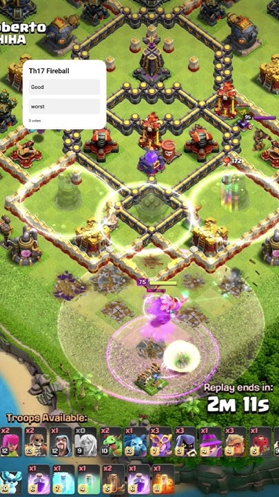 Grand Warden Powerful FIREBALL 🔥Th17 Attack Strategy - YouTube