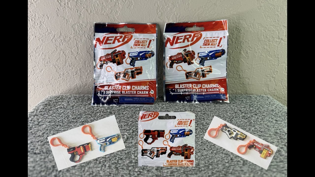 Nerf Blaster Clip Charms Blind Bag Reveal - YouTube