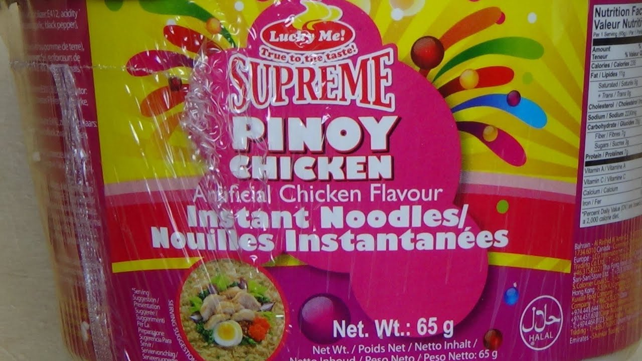 Supreme Instant Noodles - Pinoy Chicken [Lucky Me!] - YouTube