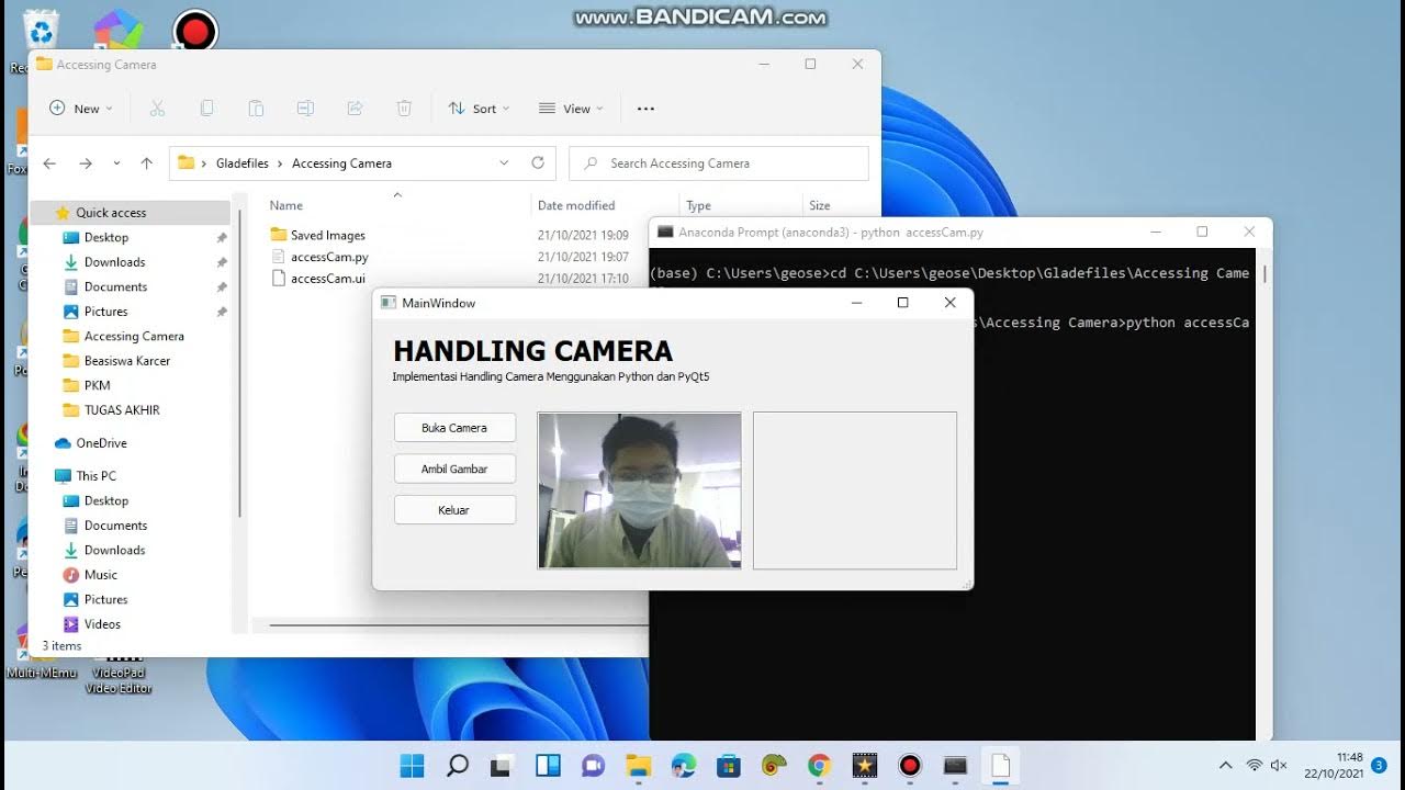 Handling Camera With GUI Using PyQT5 dan Python - YouTube