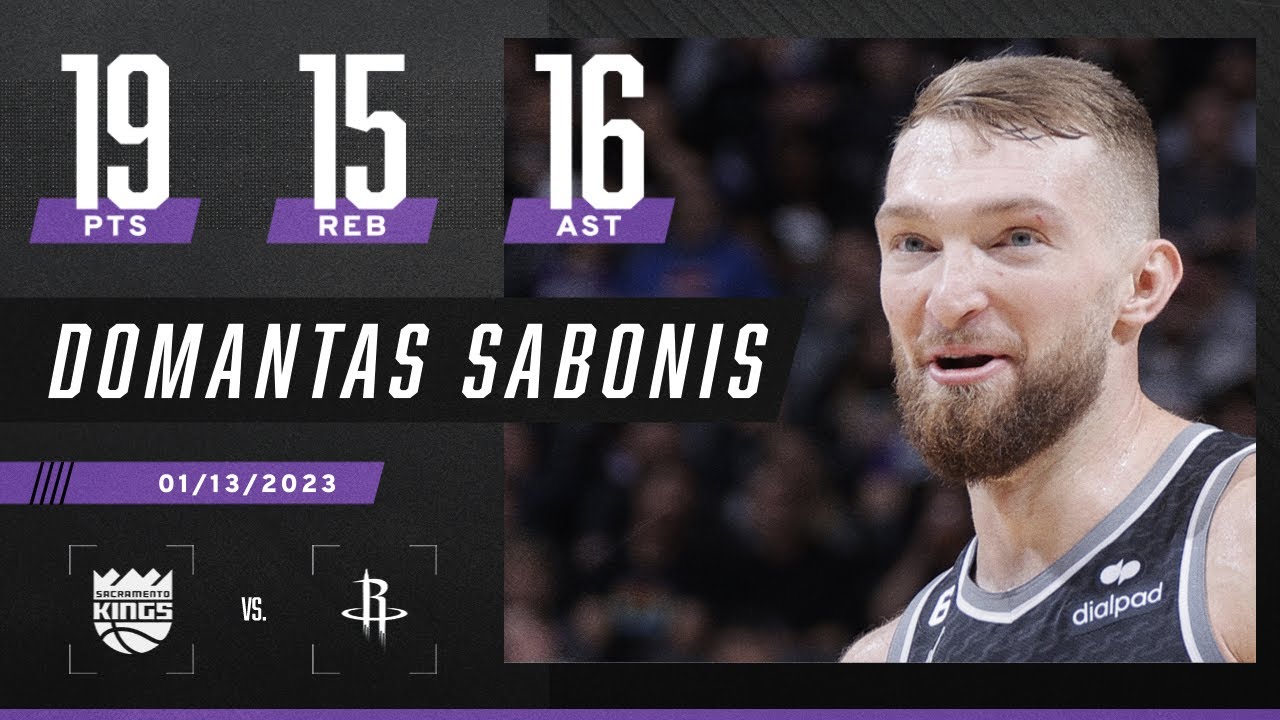 Domantas Sabonis records a triple-double through 3 quarters | NBA on ...