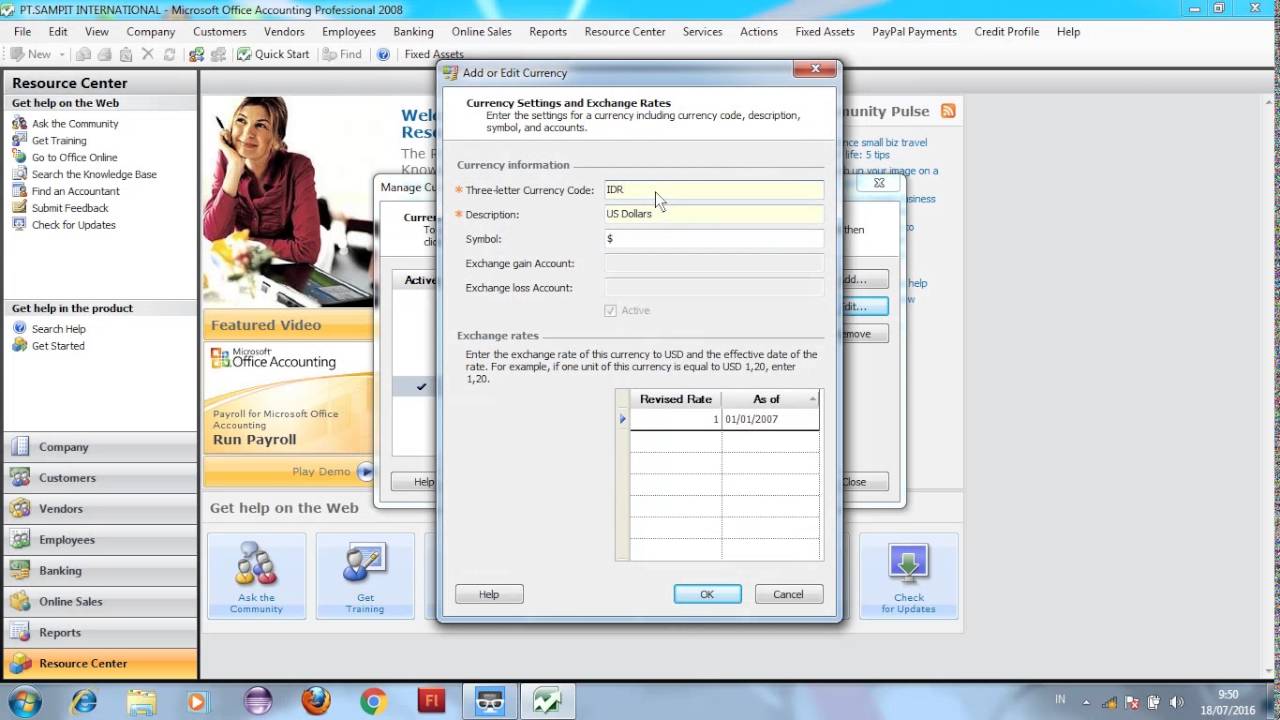 Tutorial Video Microsoft Accounting 2008 - YouTube
