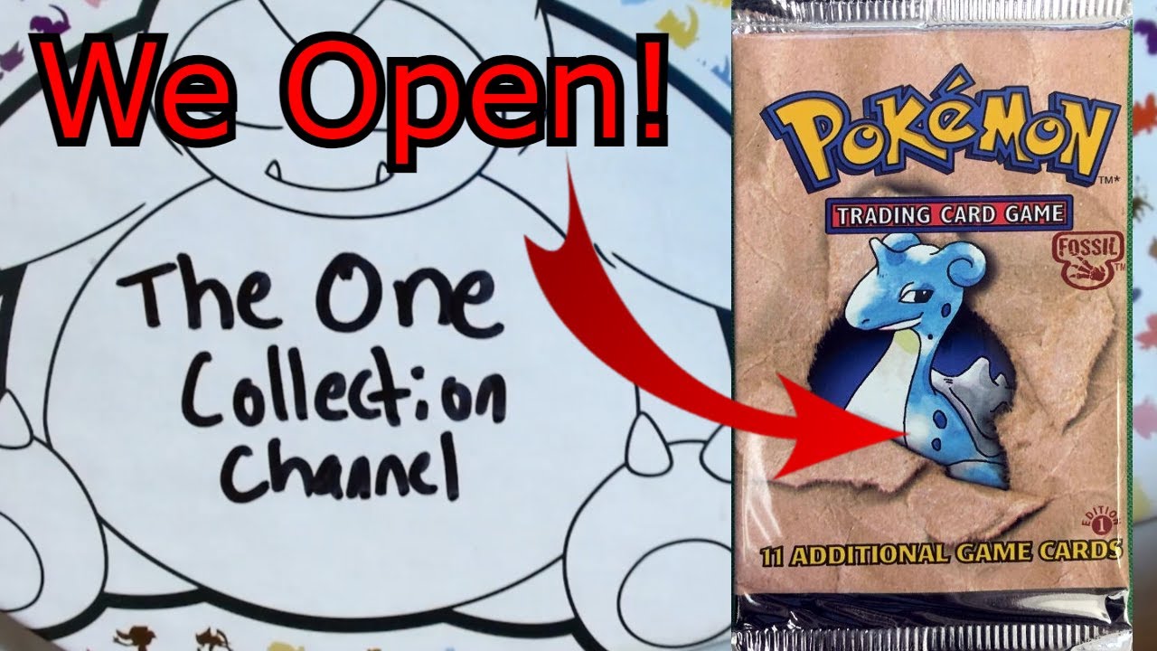 1999 Fossil Booster Pack Opening Pokémon - 0001 - YouTube