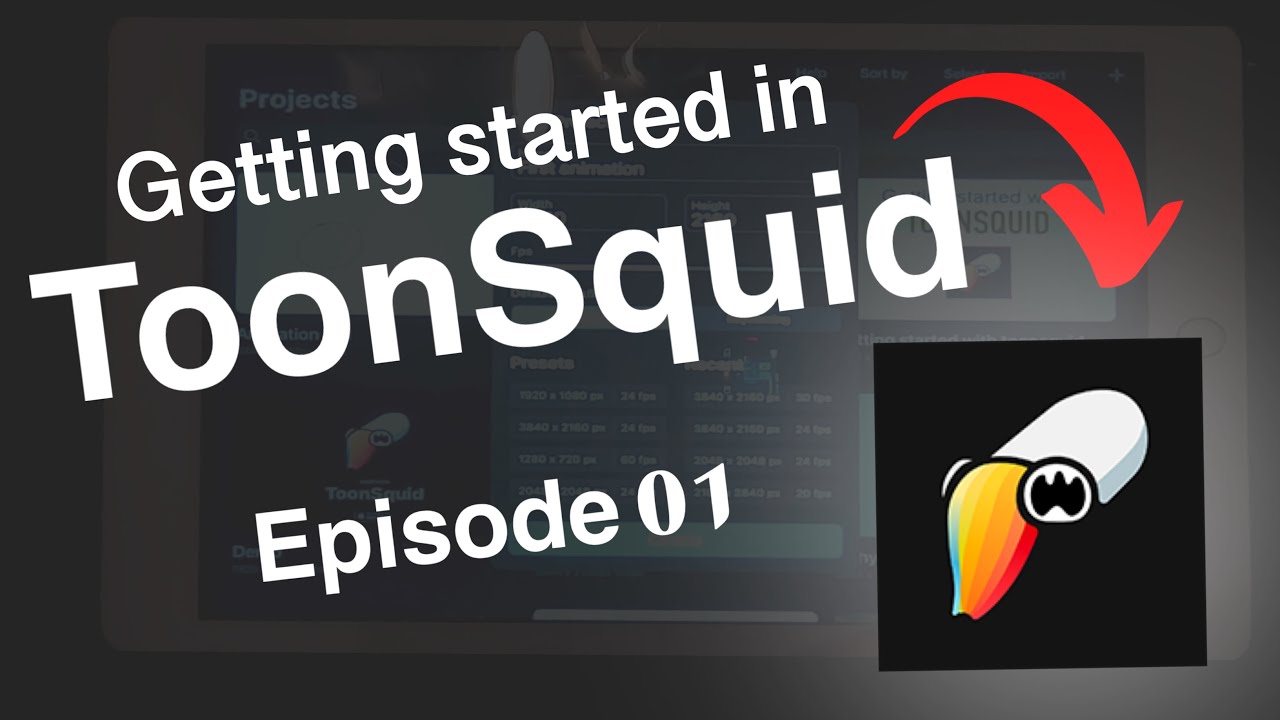Getting started with ToonSquid (Episode 1: Creating a project, drawing ...
