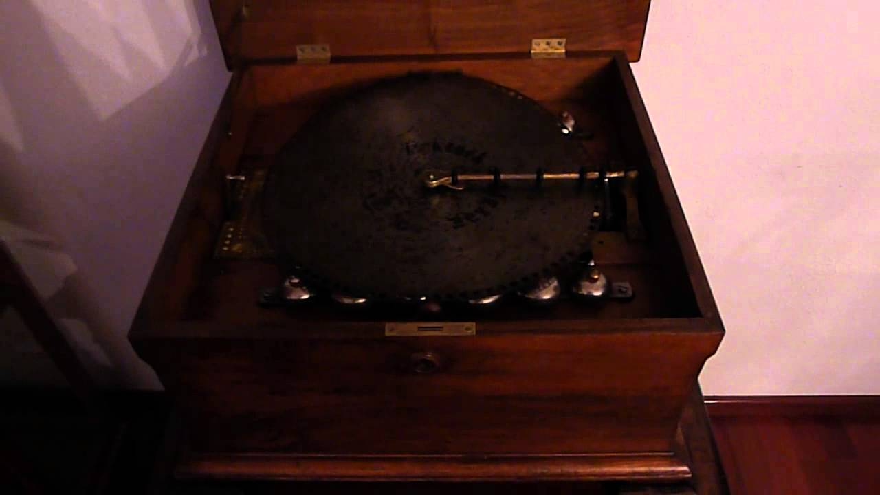 POLYPHON No.48 Rarität Spieluhr mit DOPPELKAMM 112 Töne&12Glocken Bj ...