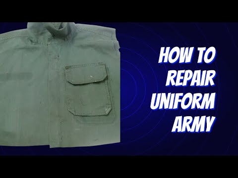 How to repair uniform army - YouTube