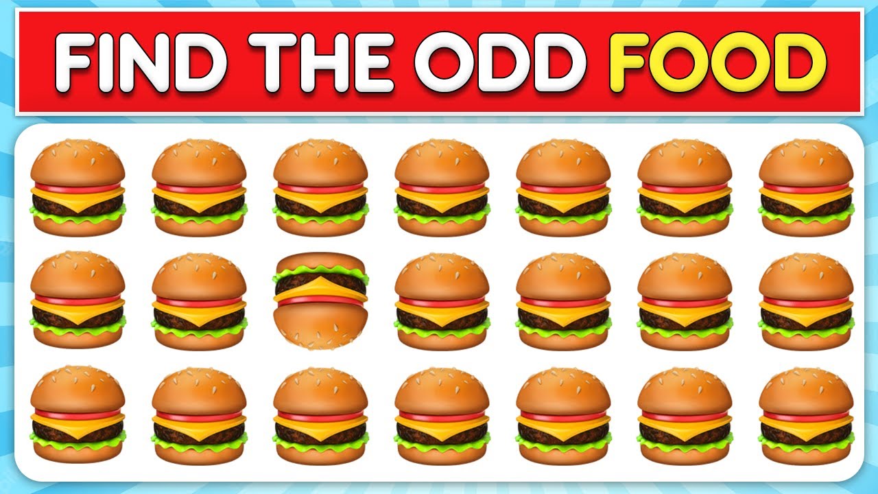 Can You Spot the Odd One Food Out 🍔 🍕 - YouTube