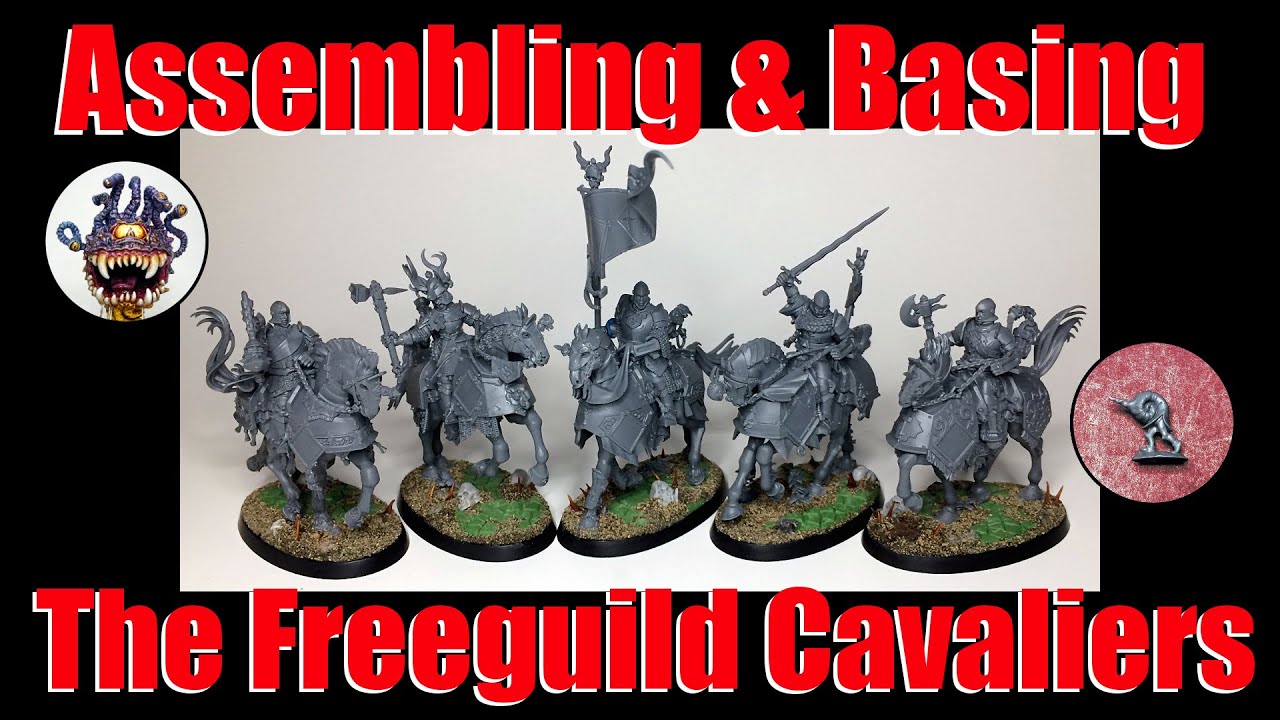 Freeguild Cavaliers Assembling & Basing: Green Stuff & Textured Rolling ...