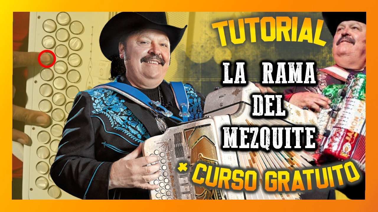 La Rama del Mezquite Acordeón Fa | Aprende a Tocar Como Ramón Ayala ...