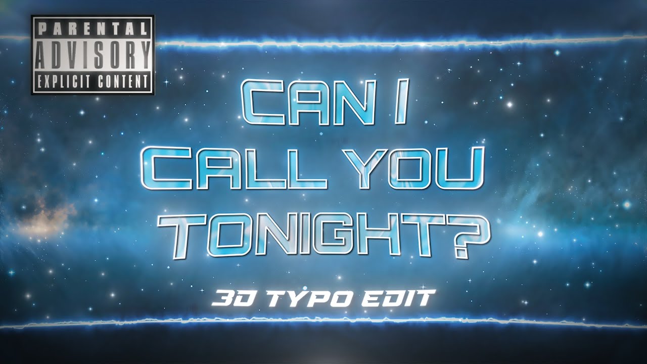 Can I Call You Tonight? - 3D Typography Edit [EDIT/4K!] - YouTube