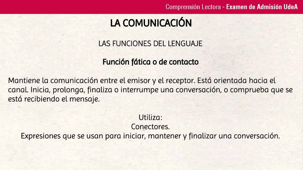 Función Fática o de Contacto - YouTube