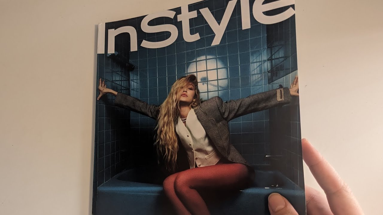 ASMR - Magazine Flip Through - InStyle March 2022 - YouTube