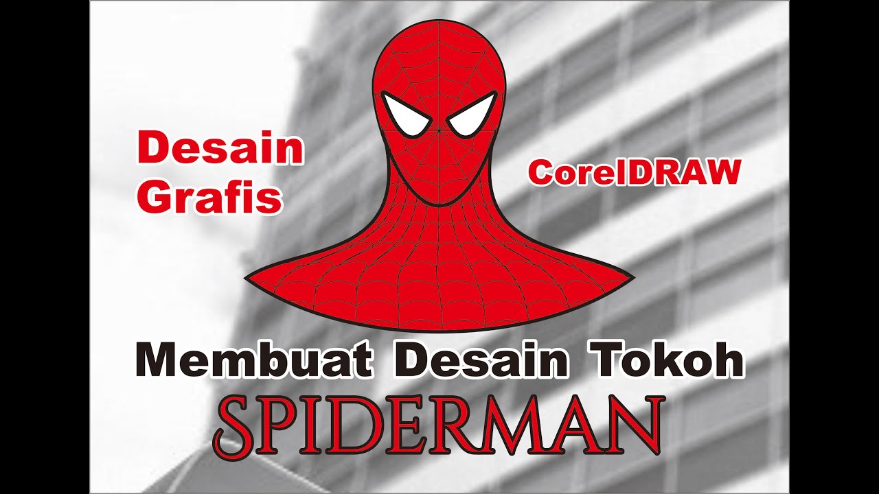 Membuat Desain Tokoh Spiderman Dengan CorelDRAW - YouTube