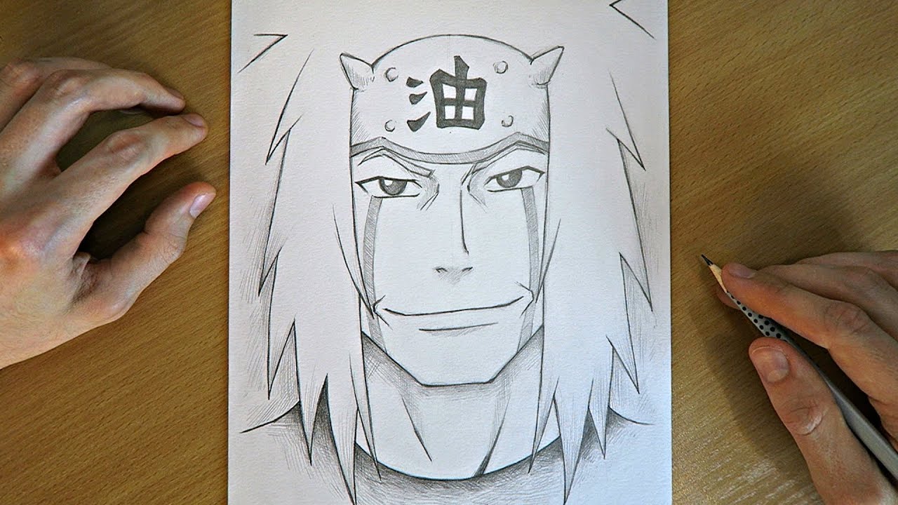 How To Draw Jiraiya | Anime Drawing School | Naruto Drawing Tutorial ️ ...