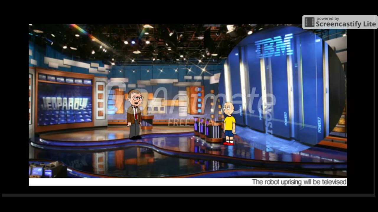 caillou goes onto jeopardy and gets blown up - YouTube