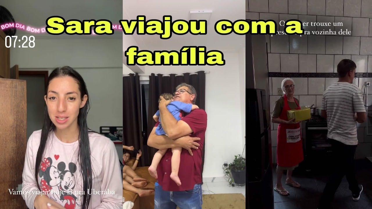 Sara kellen viajou com a família para um aniversário - YouTube