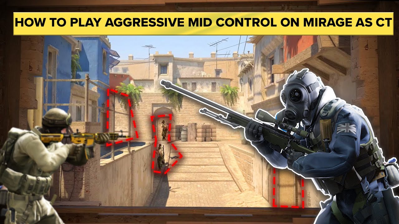 How to Play Aggressive Mid Control on Mirage as CT - Lesson by CS2 Coach Hecklerr - YouTube