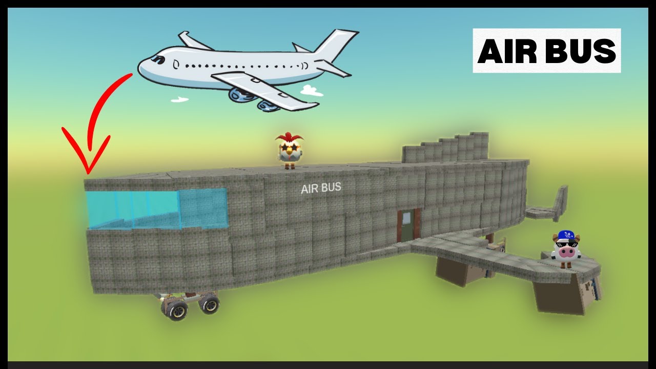 AIRPLANE BUILD IN CHICKEN GUN - YouTube