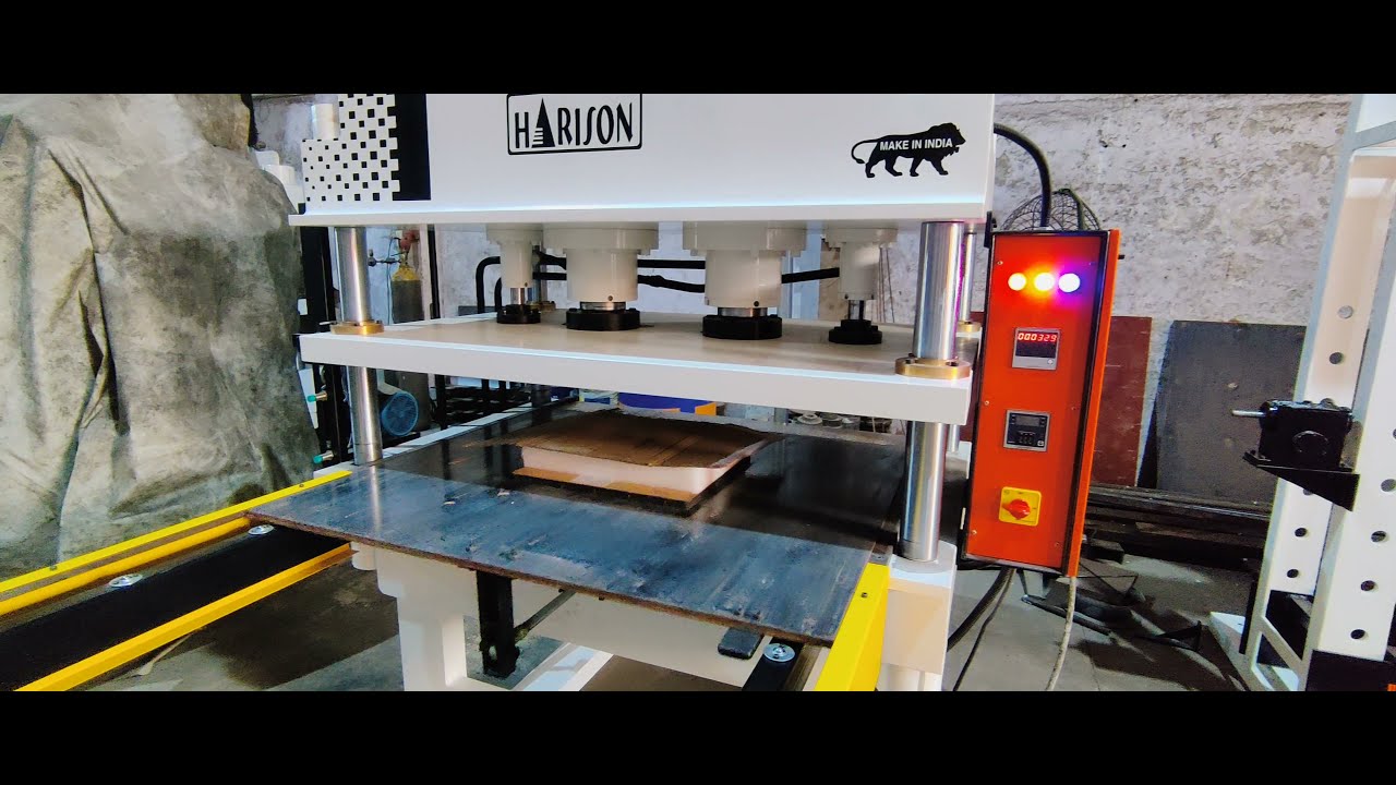 80mm EPE Foam Punching Machine - YouTube