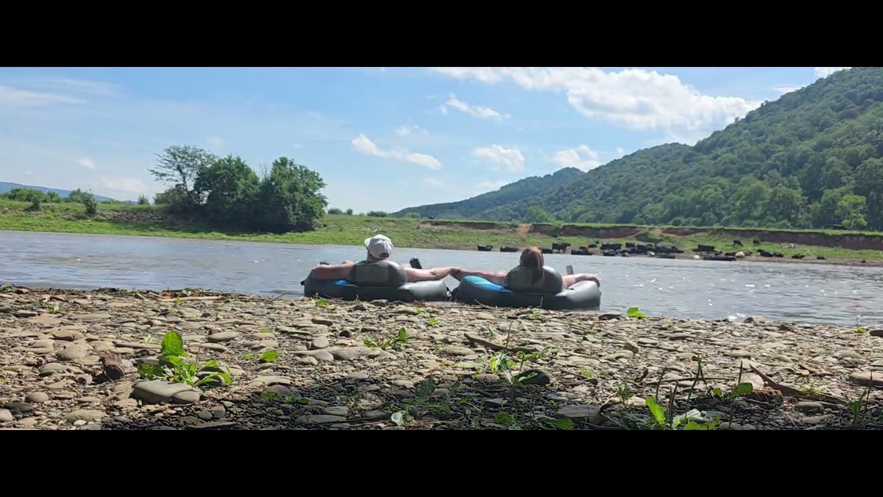 Enjoying the river and watching the cows at Wapocoma Campground in ...