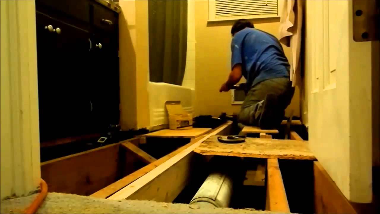 Sistering Floor Joists Part 3b - YouTube
