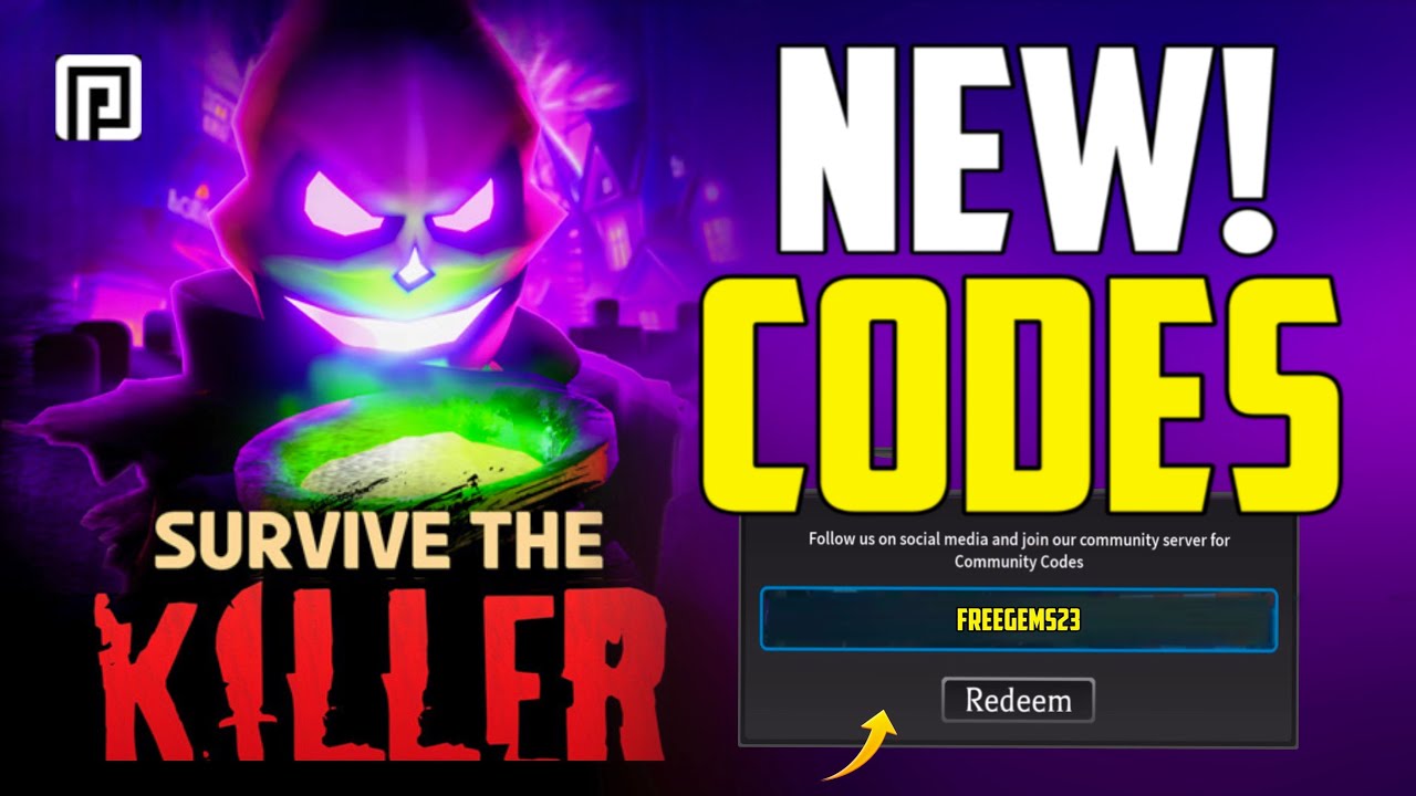 *NEW* ALL WORKING CODES FOR SURVIVE THE KILLER CODES IN 2023! ROBLOX ...