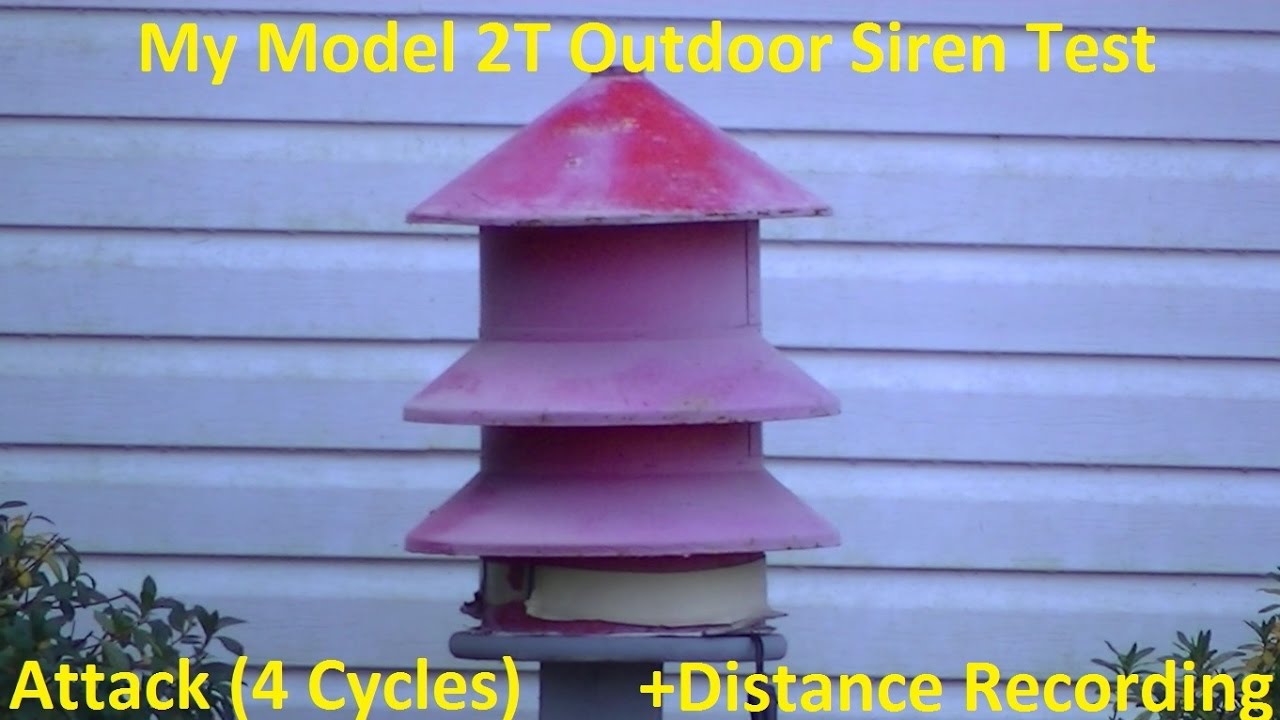 My Federal Model 2T Outdoor Siren Test, Attack (4 Cycles) + Eerie ...