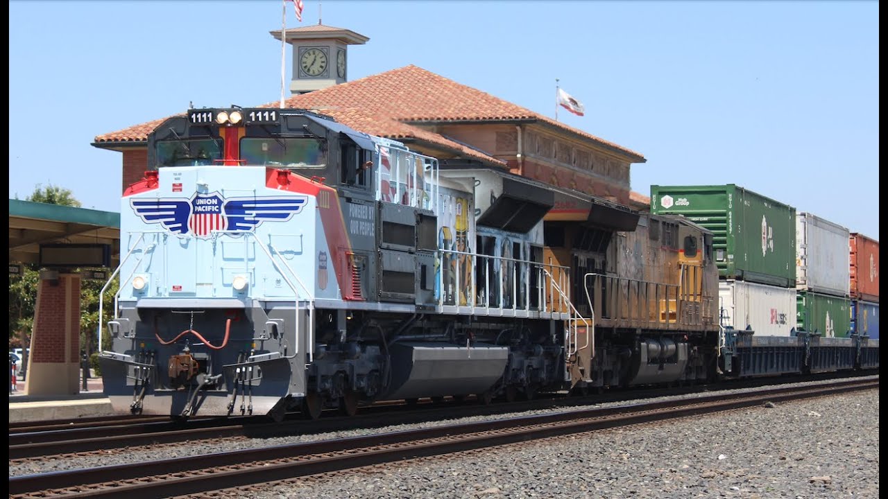 UP 1111! 8/02/23 Railfanning Stockton, CA with UP 1111 LEADING, OLD ...