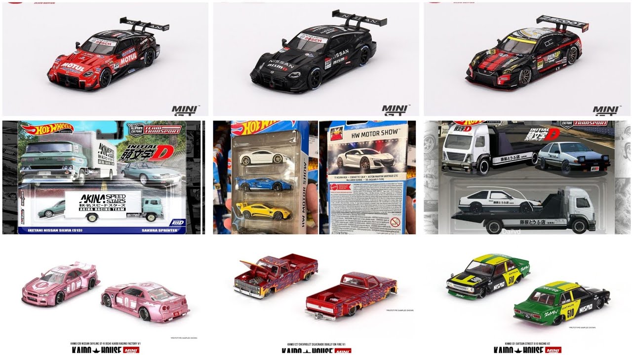 Hot Wheels Should Make These Initial D Team Transport Sets, Mini GT New ...