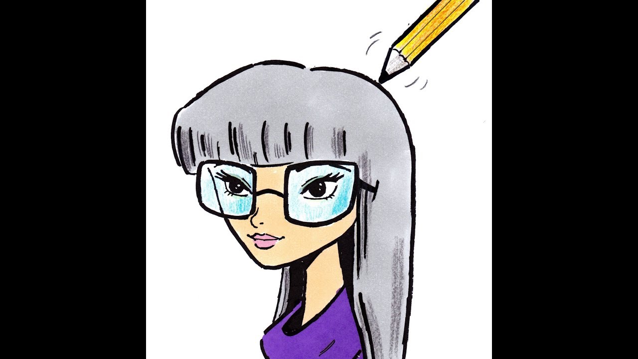 How to Draw a Pretty Cartoon - Beginner Level - YouTube