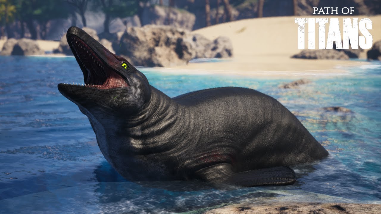Mosassauro - Meu MAIOR INIMIGO veio me ENFRENTAR | Path of Titans - YouTube