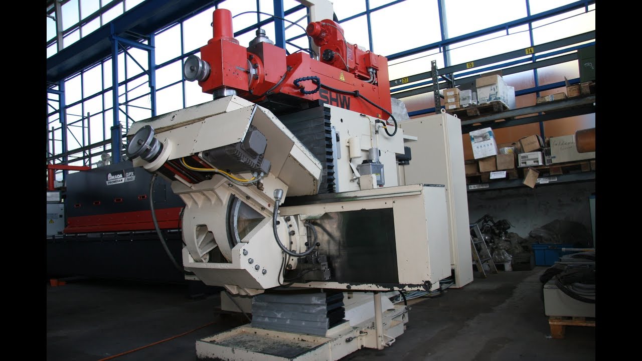 SHW UF41 Universale 4-Achsen CNC Fräsmaschine - YouTube