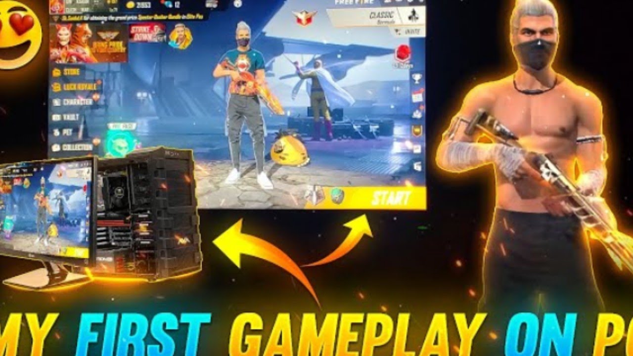 MY FIRST GAMEPLAY ONll PC S2 deepak hand camp FREE FIRE 🔥 - YouTube