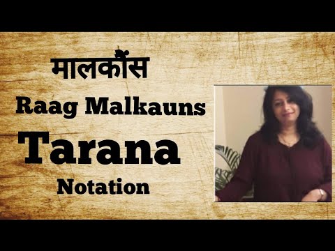 raag Malkauns tarana| with notation|raag shikkha|lvocal tutorial ...