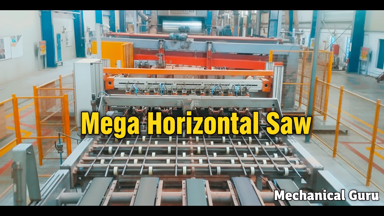 How Horizontal Saw Machine Works | Mechanical Guru - YouTube