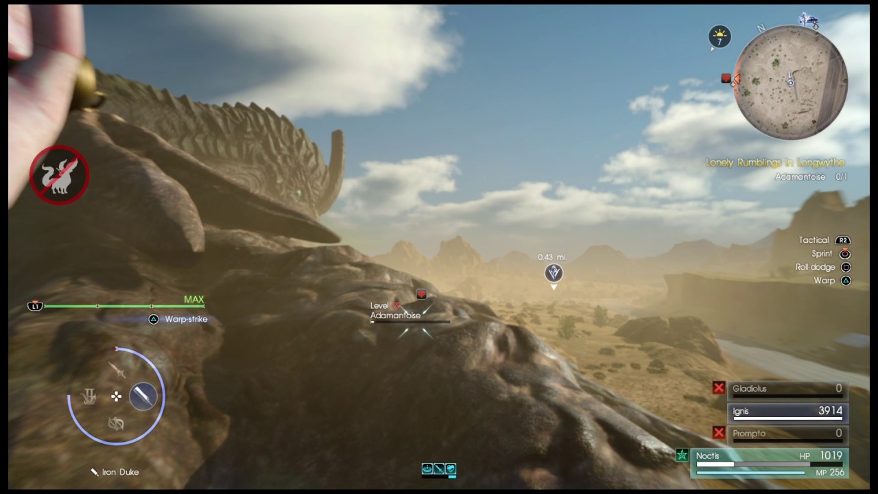 FINAL FANTASY XV - Adamantoise Battle - YouTube
