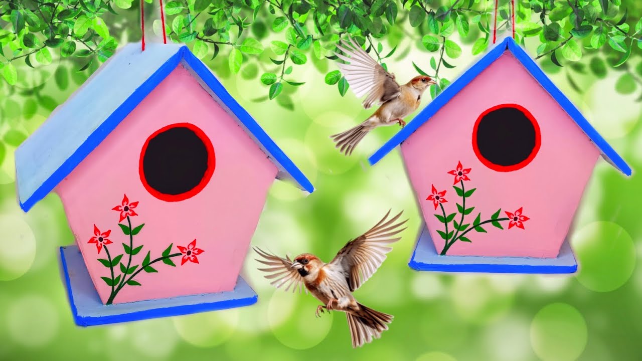 🐦How to make a Bird house | Diy Bird house | Bird house | Simple ...