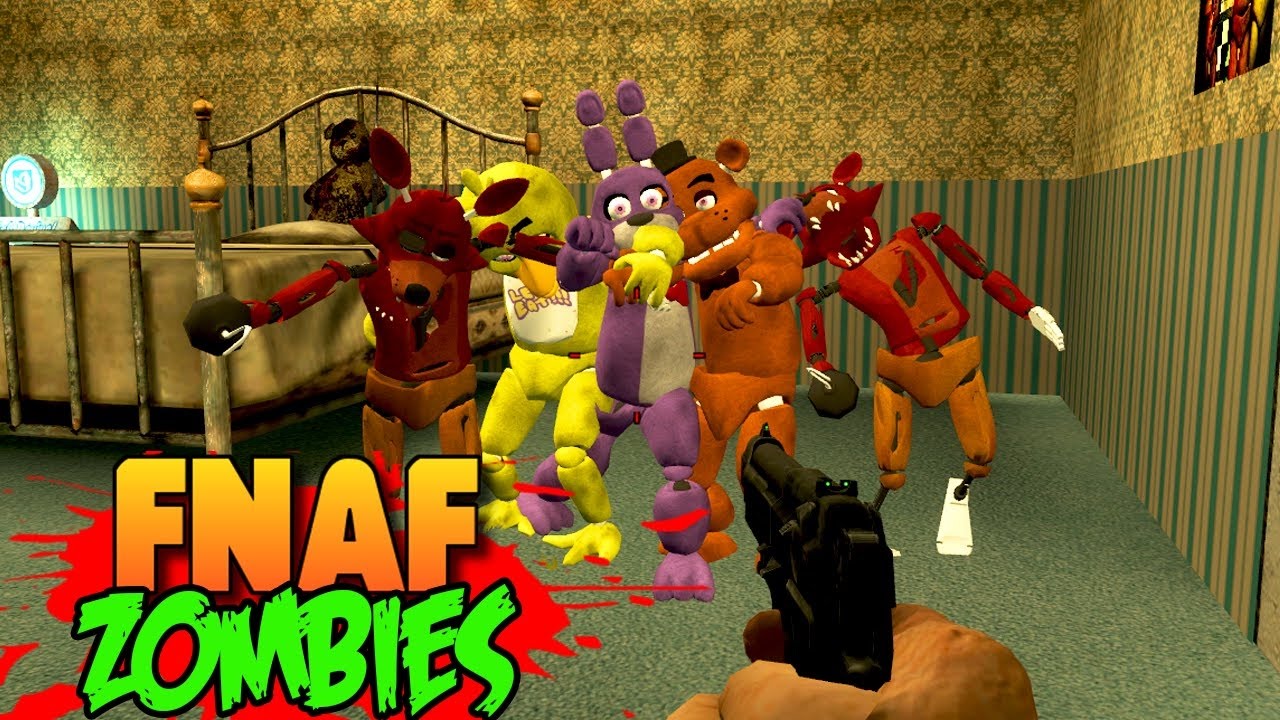 FNAF 2 COD WAW (CUSTOM ZOMBIES) THIS MAP IS HARD!!!!! - YouTube