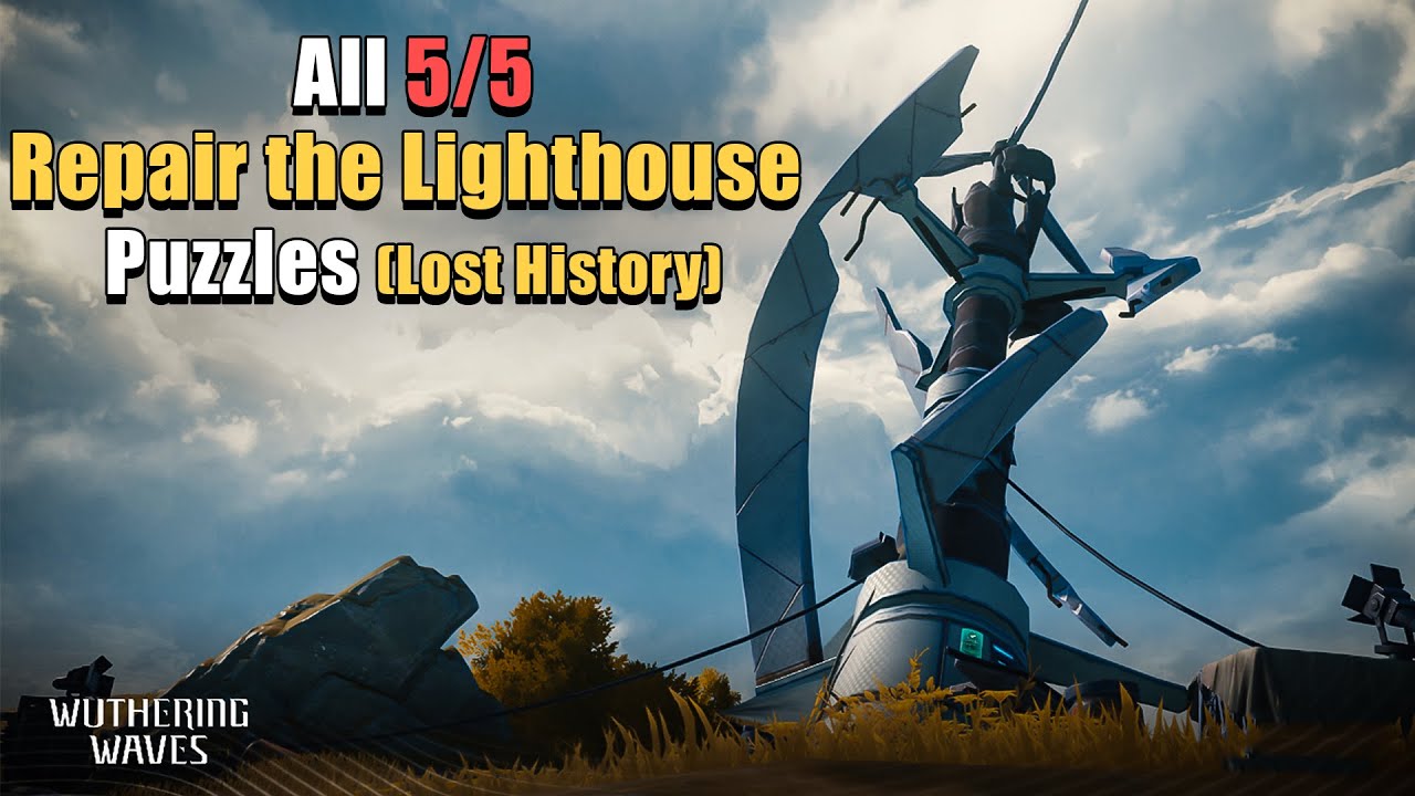 All Repair the Lighthouse Puzzles | Lost History Side Quest | Wuthering ...