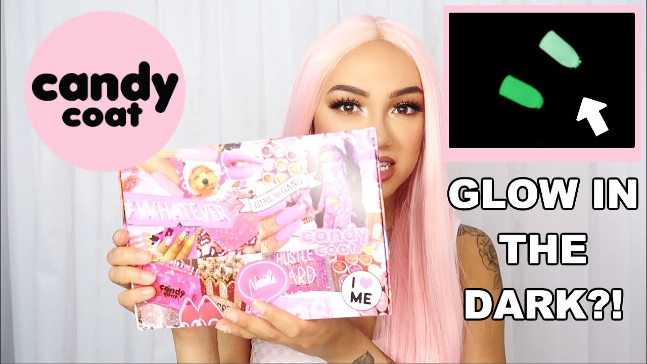 Candy Coat Gel Polish REVIEW | GLOW In The Dark Nails?! - YouTube