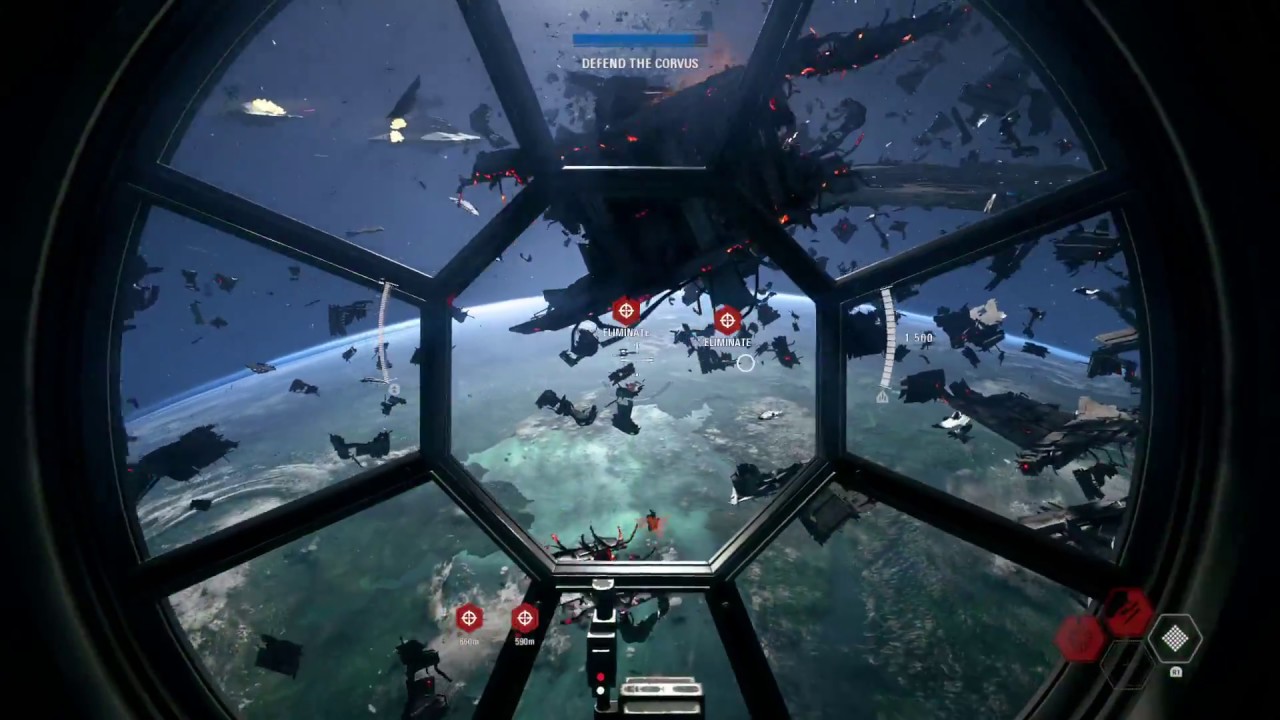 Star Wars Battlefront II GAMEPLAY PS4 Pro Rogue Squadron II - YouTube