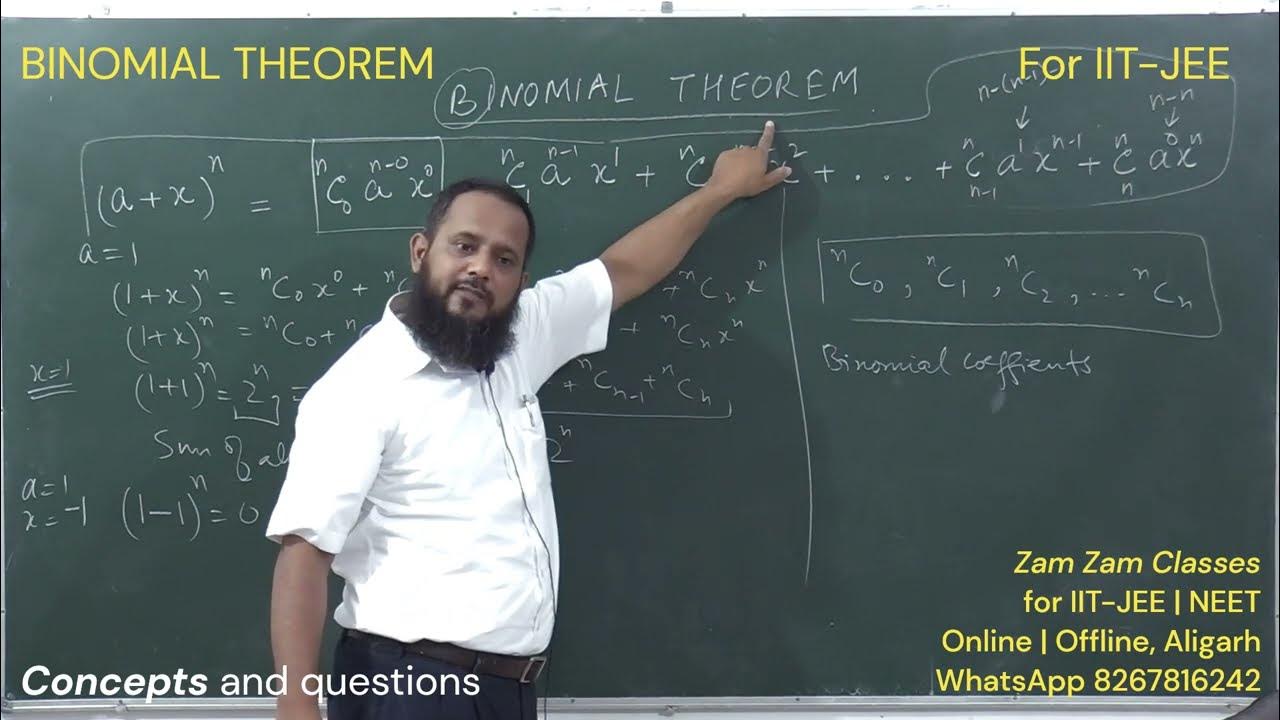 Binomial Theorem | IIT-JEE | Lec 01 - YouTube