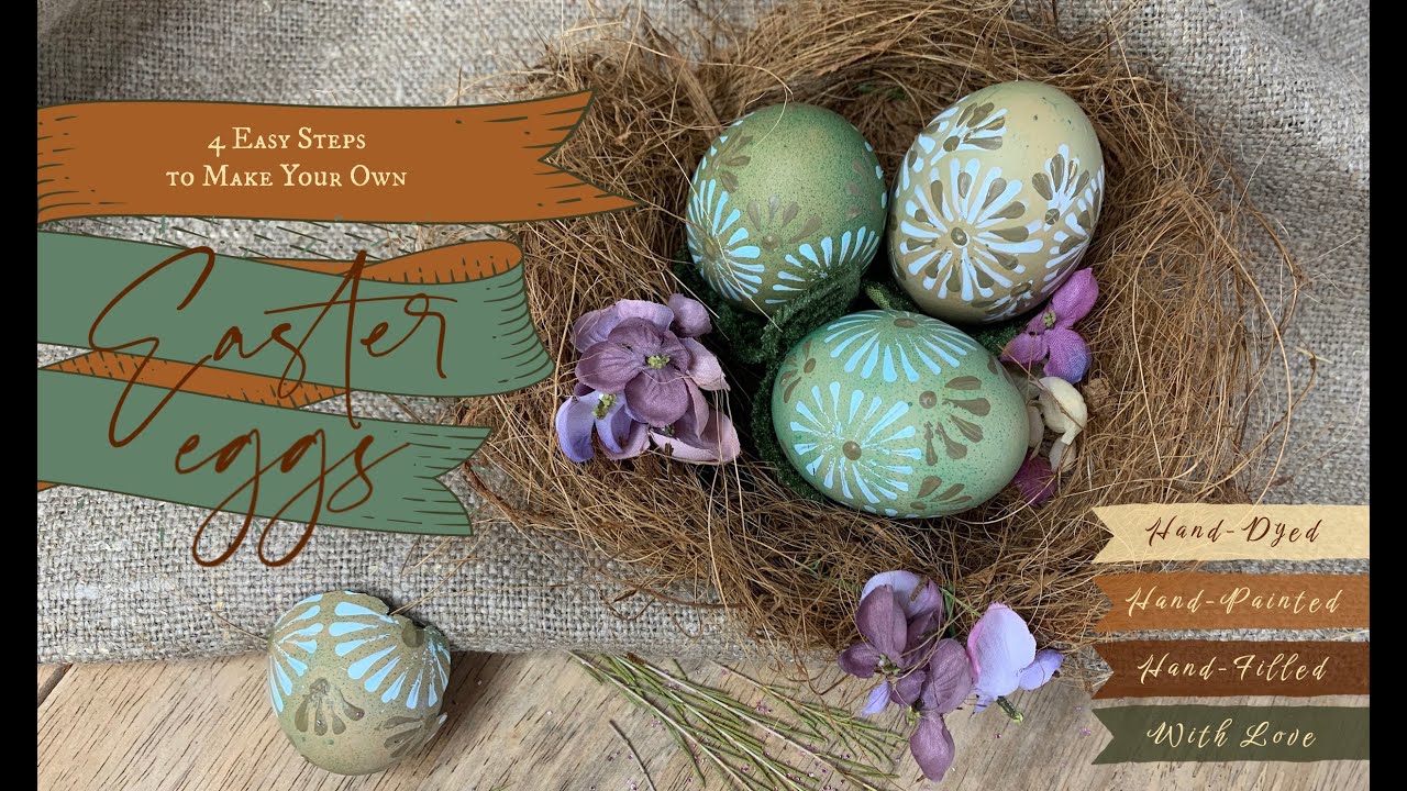 EASTER EGGS | 4 Steps to Make Your Own - Handmade With Love - YouTube