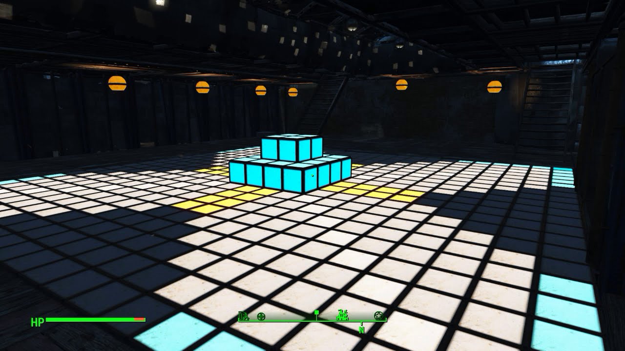Fallout 4 Disco - Animated Lightbox Floor - YouTube