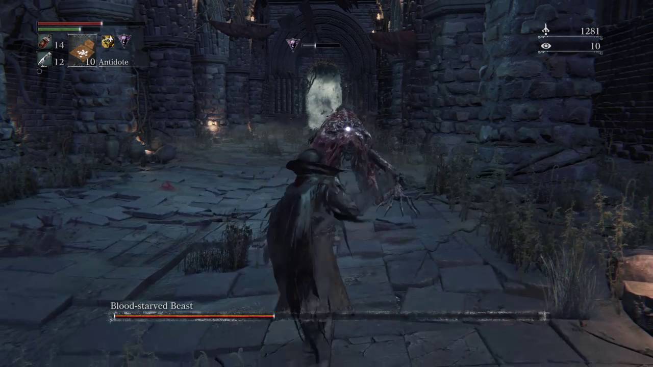 Bloodborne™ - Blood Starved Beast with Saw Cleaver - YouTube